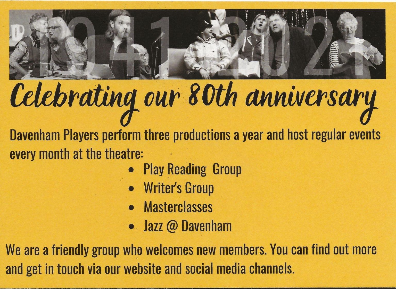 The Davenham Players - Performing in the Heart of Cheshire.